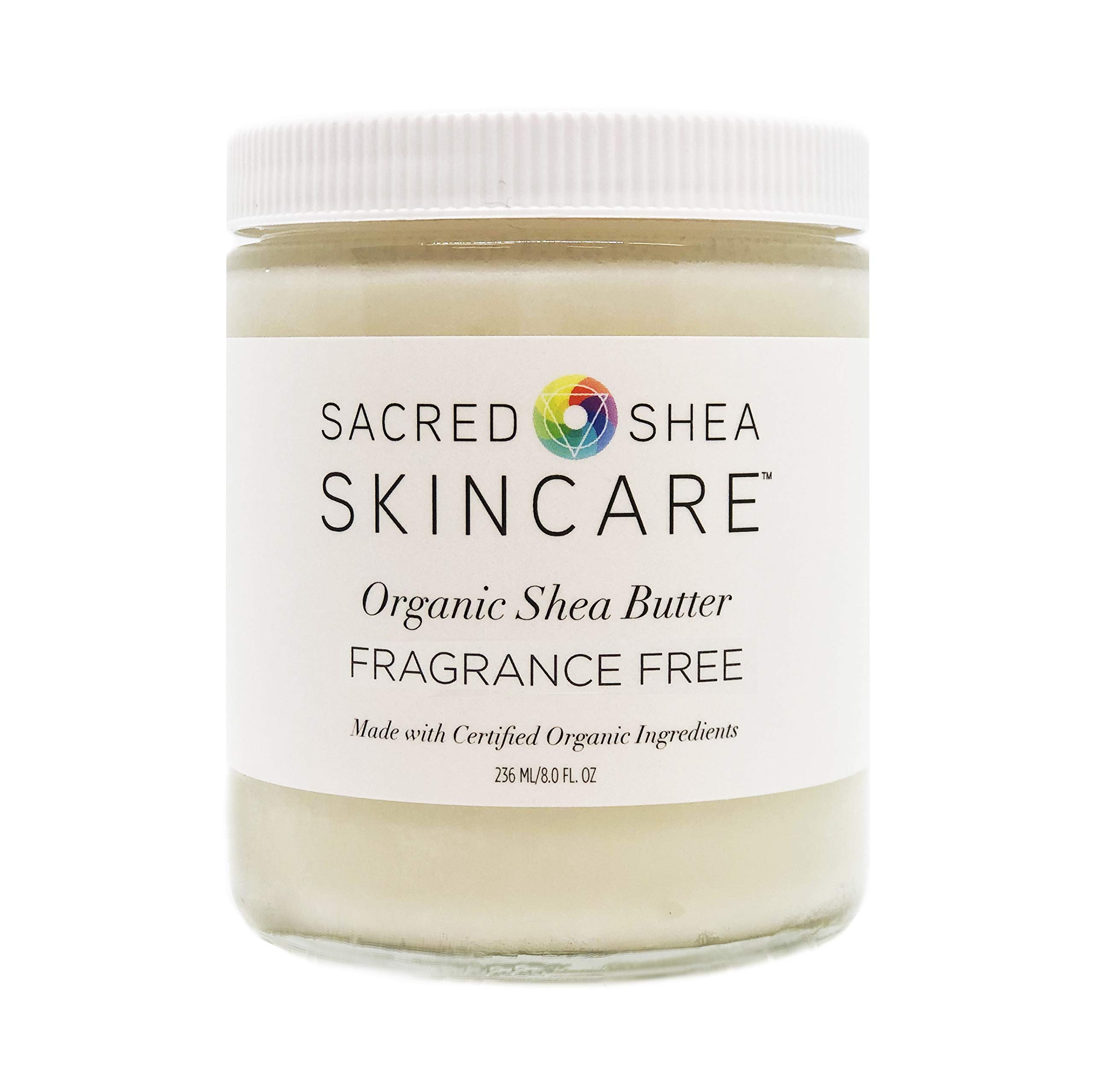 Sacred Shea Skincare Organic Shea Body Butter, Fragrance Free Beauty ...