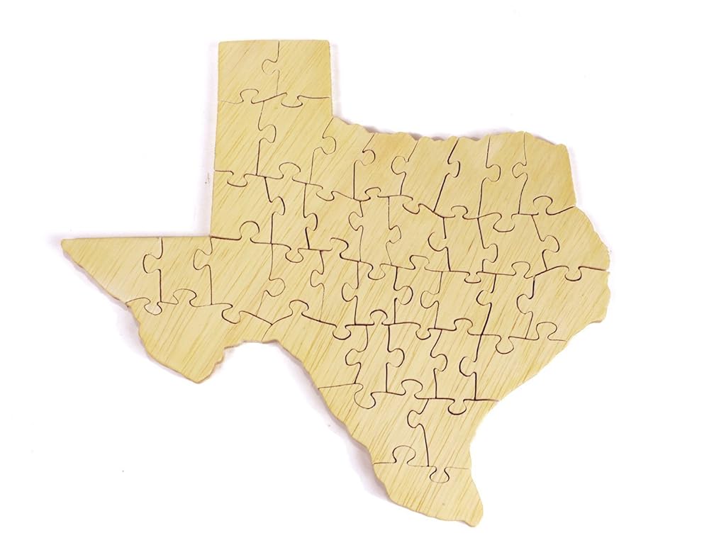 Amazon.com: Texas Jigsaw Puzzle: Handmade