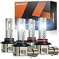 Amazon.com: SEALIGHT HB3 HB4 Bulbs Combo, 68000LM Super Bright, 2024 L2S Bulb 1:1 Size 9006 9005 ...
