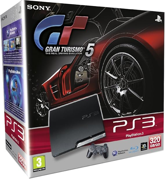 Console PS3 320 Go noire + Gran Turismo 5 (compatible 3D): Amazon.fr ...