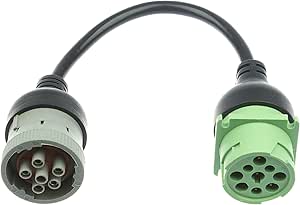 Amazon.com: My20 ELD 6 Pin/9 Pin Adapter Cable (J1708-J1939): GPS ...