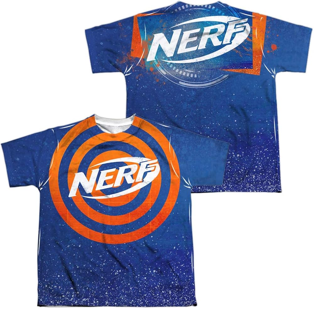 Amazon.com: Nerf Target Practice Youth or Boy's Sublimated T Shirt ...