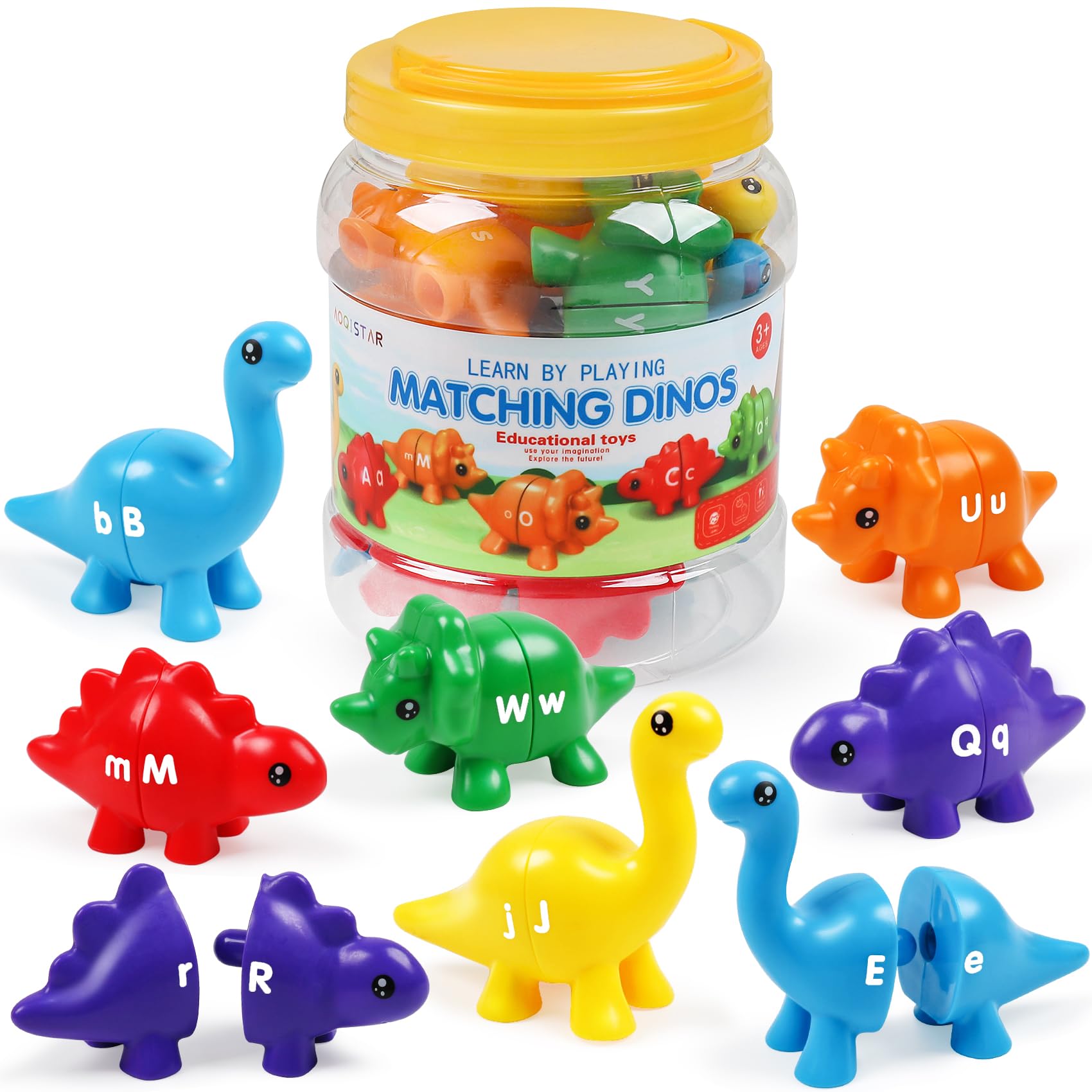 Mua ABC Letters Matching Dinosaur Toys, Double-Sided Alphabet Learning ...
