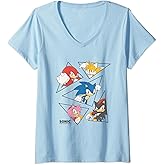 Amazon.com: Sonic The Hedgehog Main Characters Triangle Portraits Retro ...