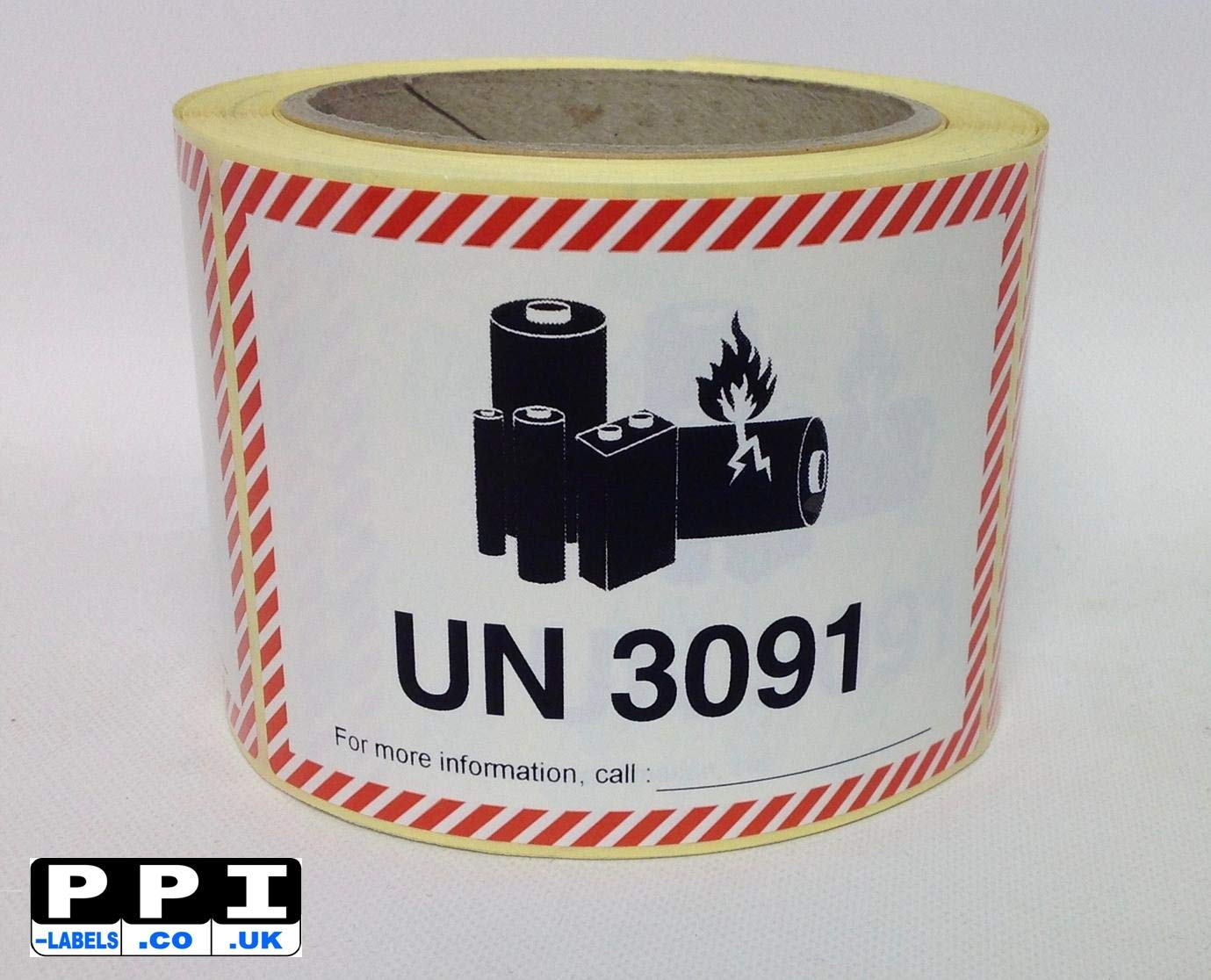 500 x IATA Compliant UN 3091 Lithium Metal Battery Mark Labels Stickers ...