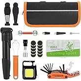 Amazon.com : Bicycle Repair Bag With Tire Pump, Portable Tool Kit for ...