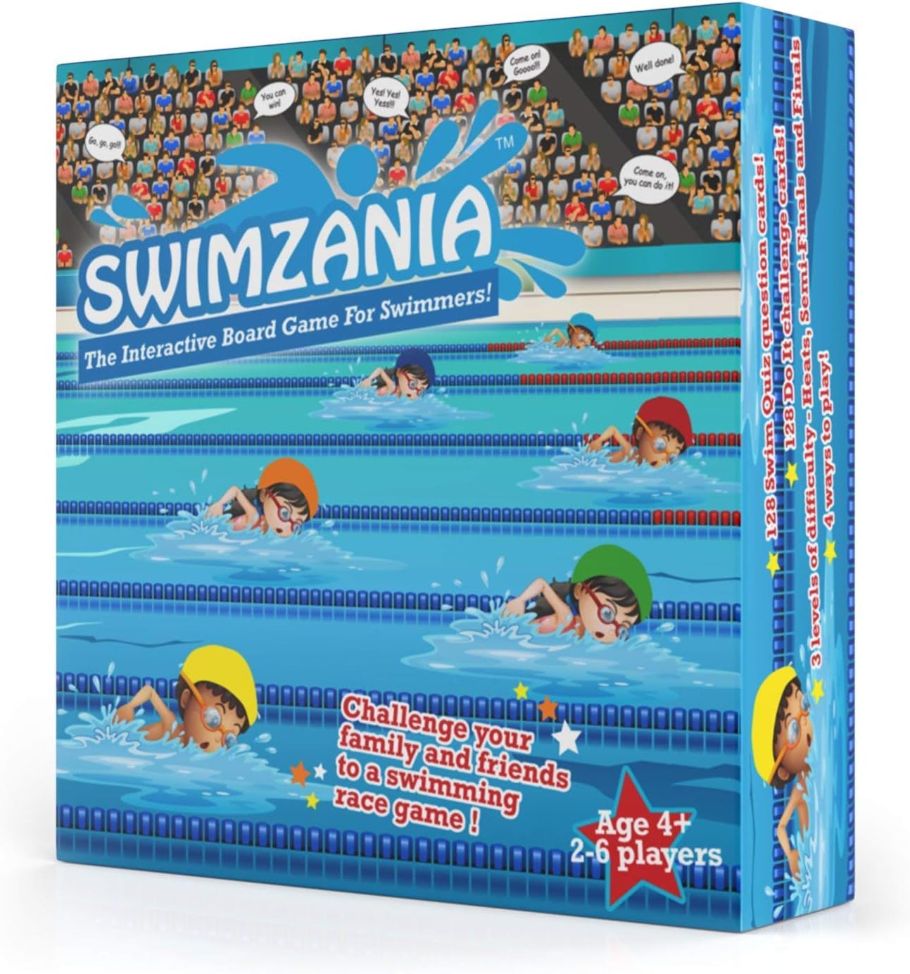 SWIMZANIA – Interactive Family Board Game for Swimmers and Beach Towel ...
