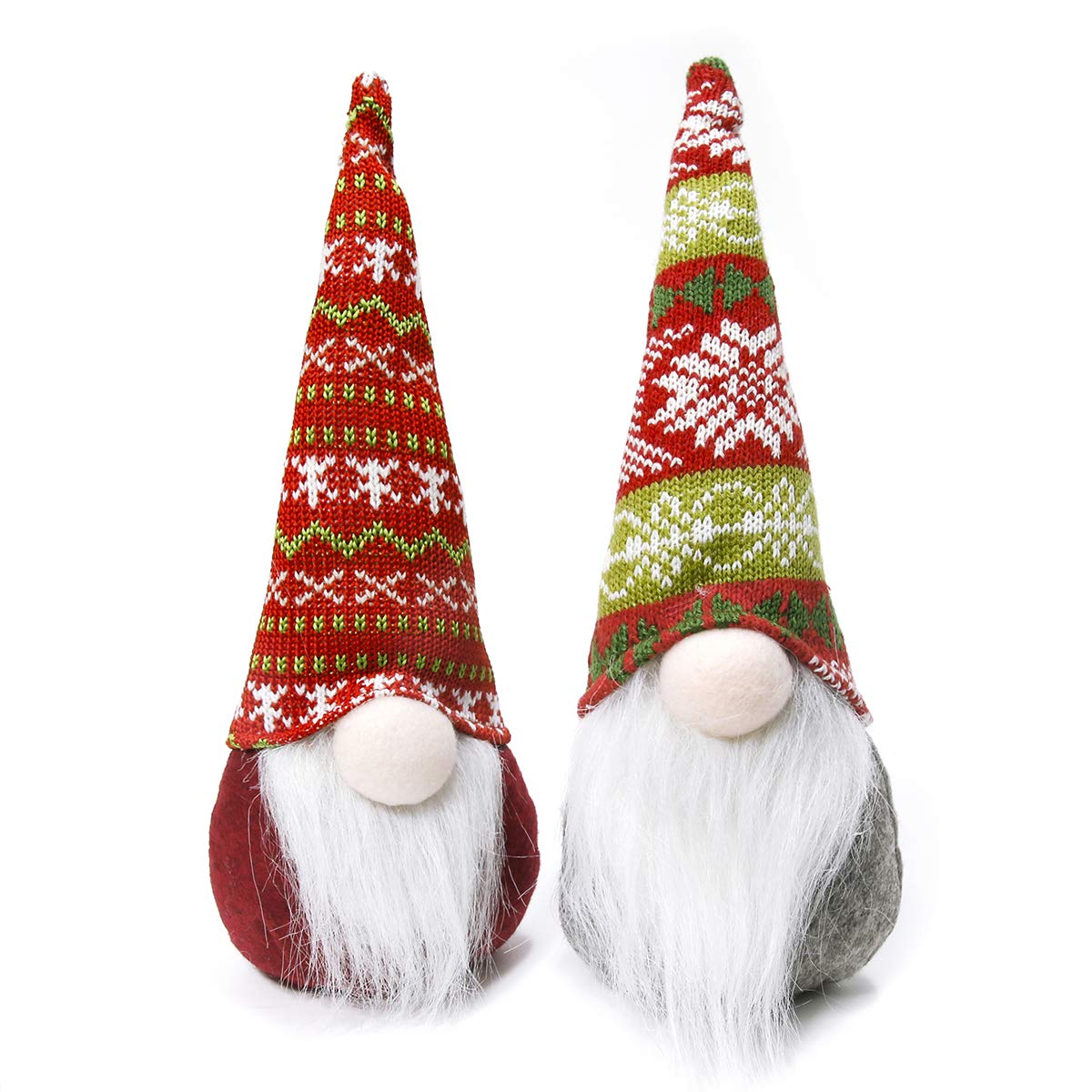 Townshine Christmas Gnome Handmade Gnomes Tomte,Set of 2 Shapeable ...