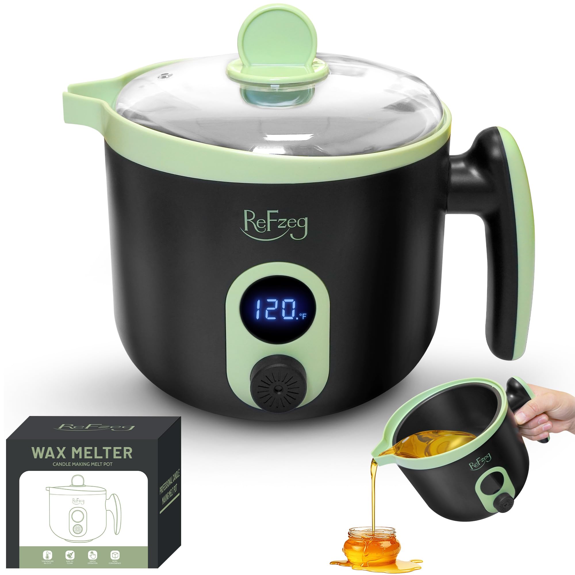 Candle Melting Pot Electric Wax Melter for Candle DIY Making with ...