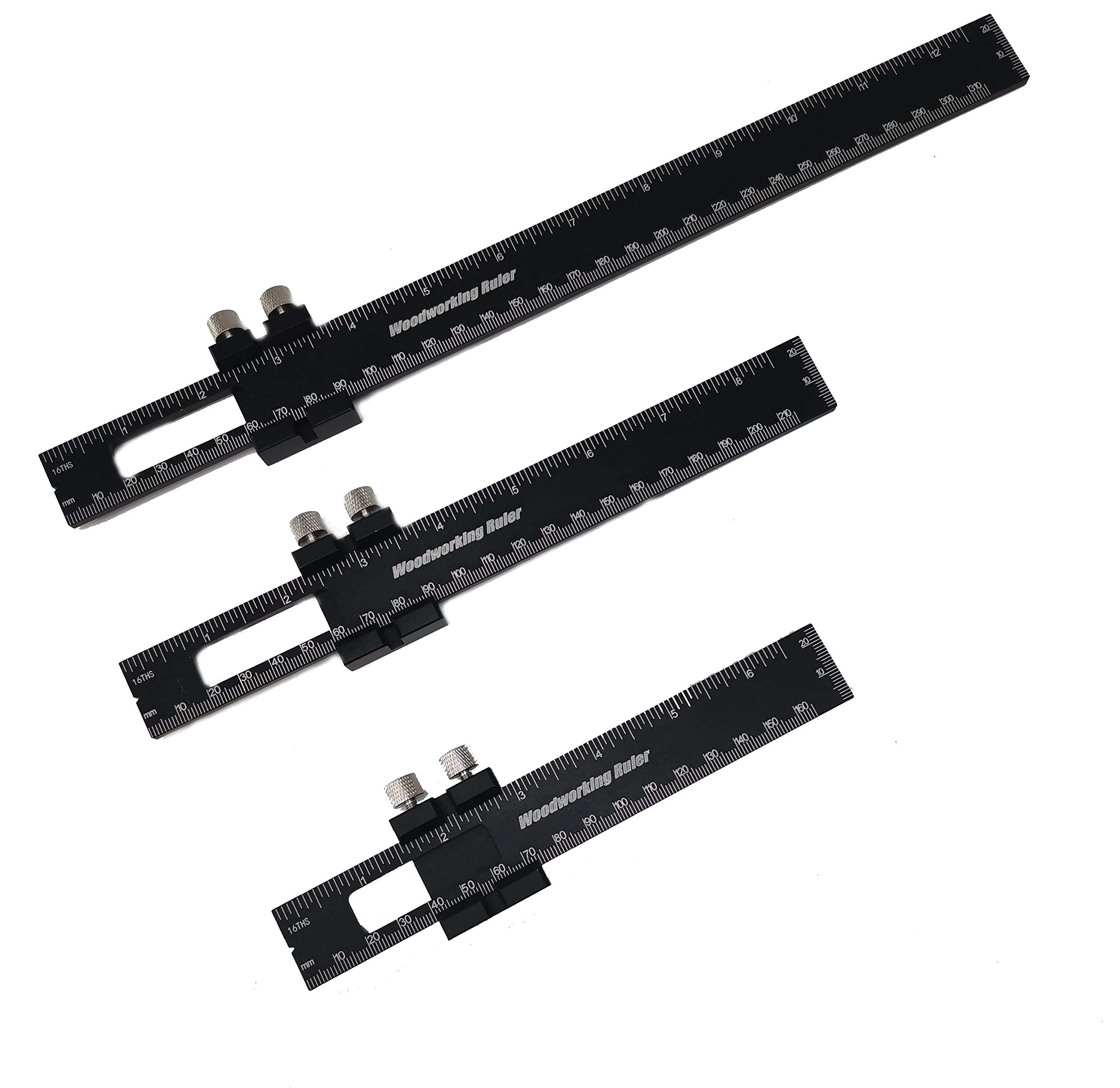 Mua Professional Woodworking Rulers - Set of 3, 6/8/12 Inch & Metric, T ...