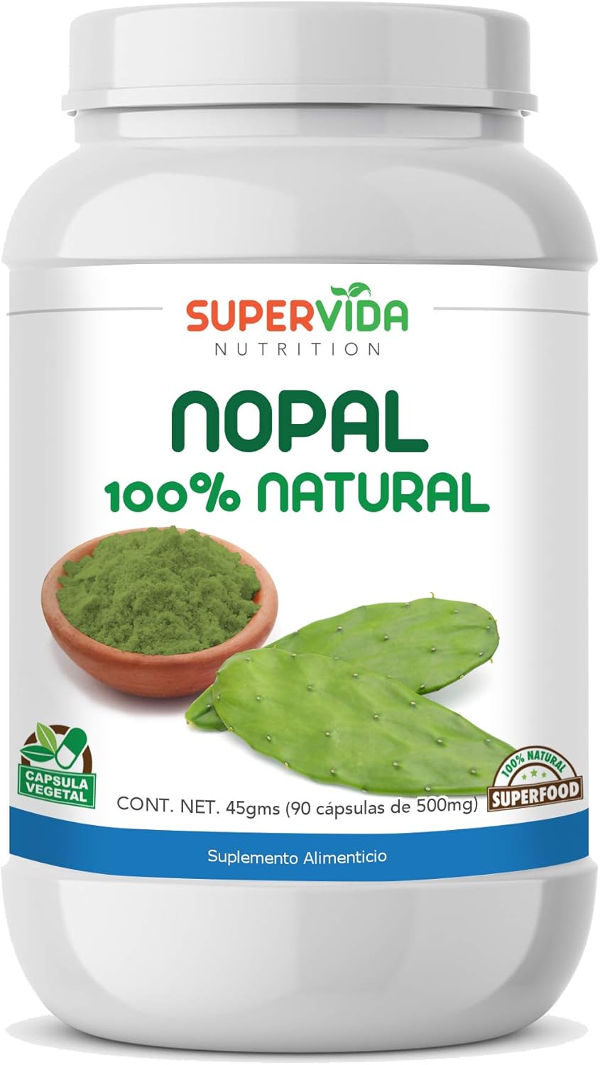 Nopal en polvo 90 Cápsulas SuperVida Nutrition: Amazon.com.mx: Salud ...