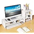 Amazon.com: KUAIYU Computer Monitor Stand Riser,Double-layer monitor ...