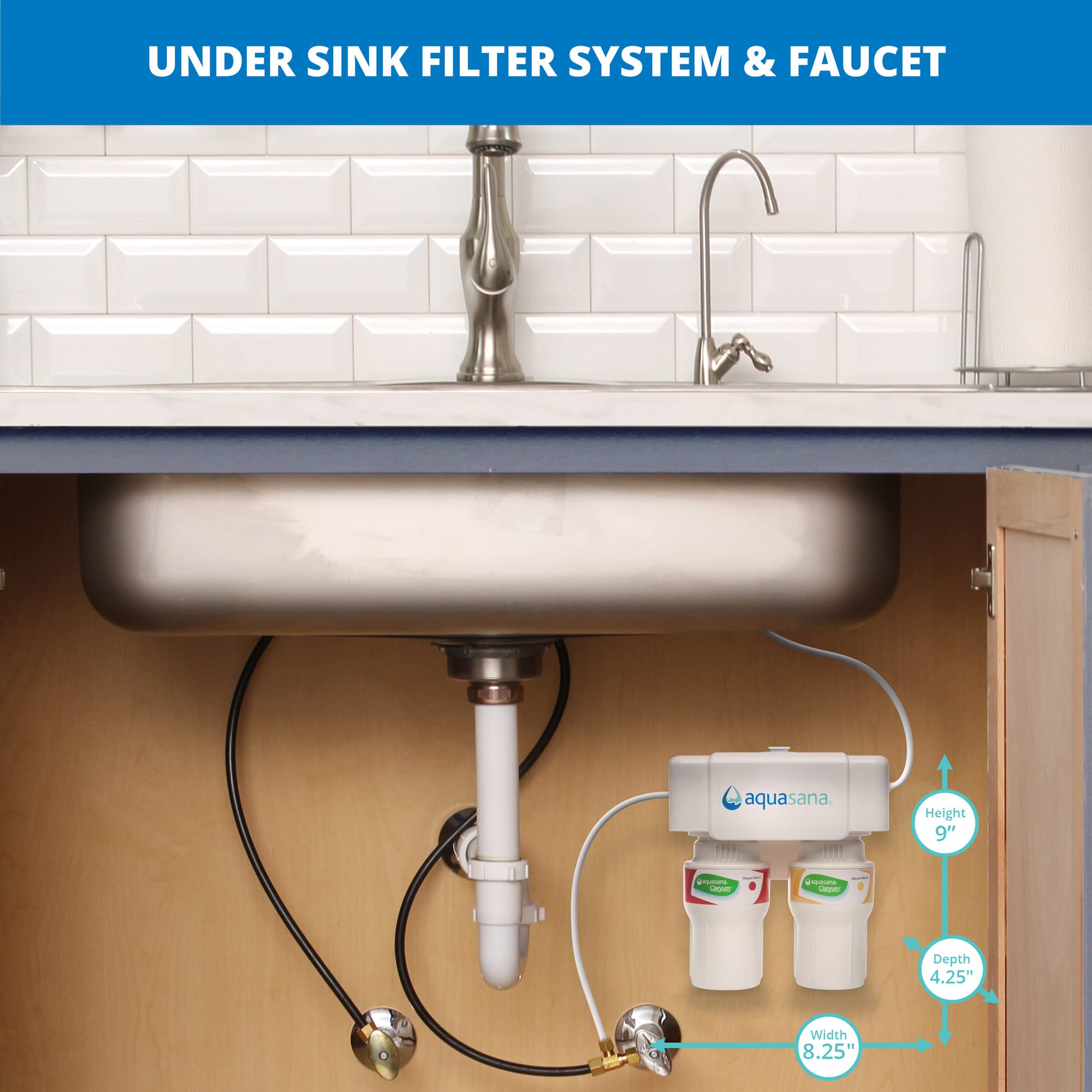Mua Aquasana Under Sink Water Filter System - Reduces PFAS, Lead ...
