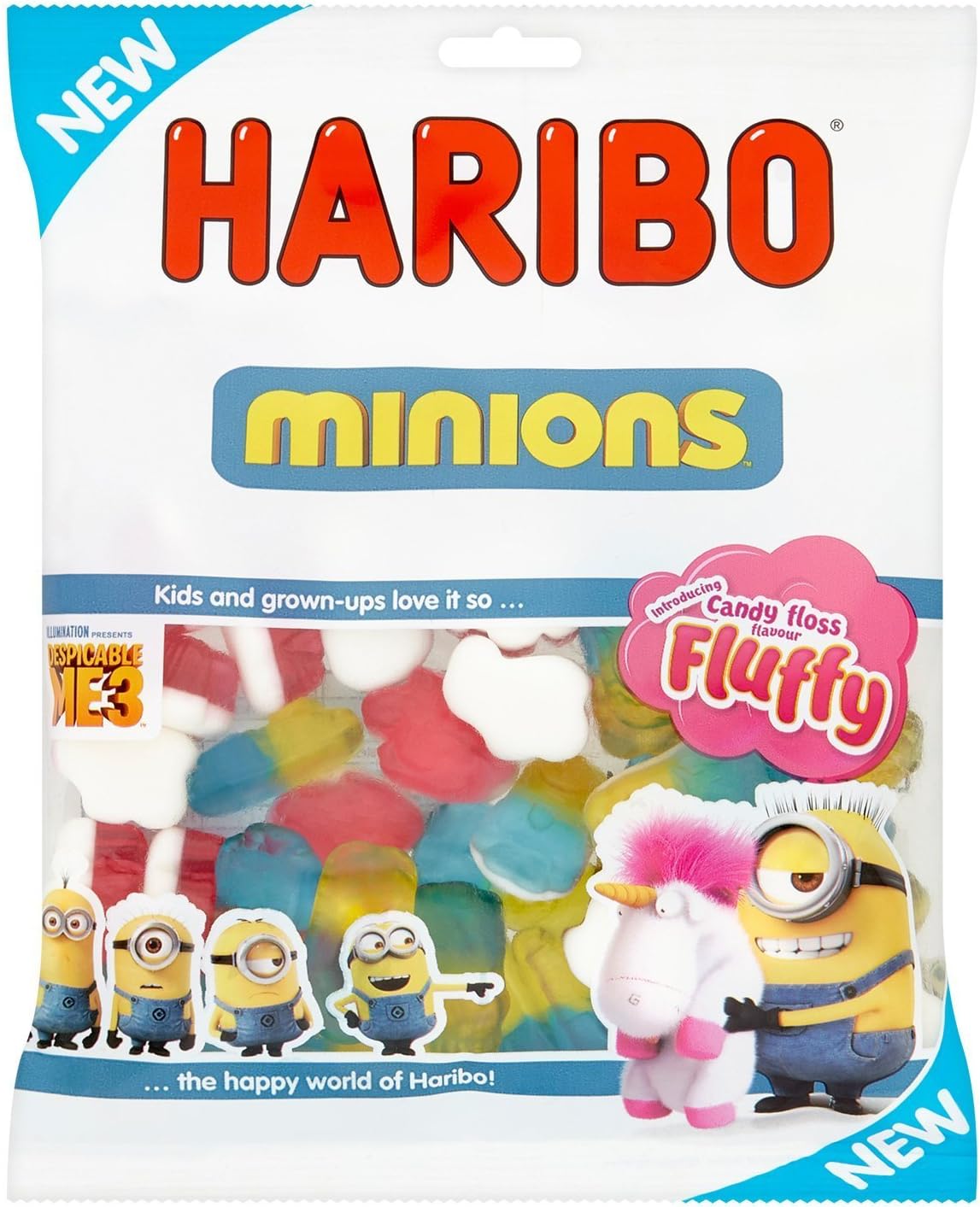Haribo Minions Candy Floss Fluffy 150g: Amazon.co.uk: Grocery