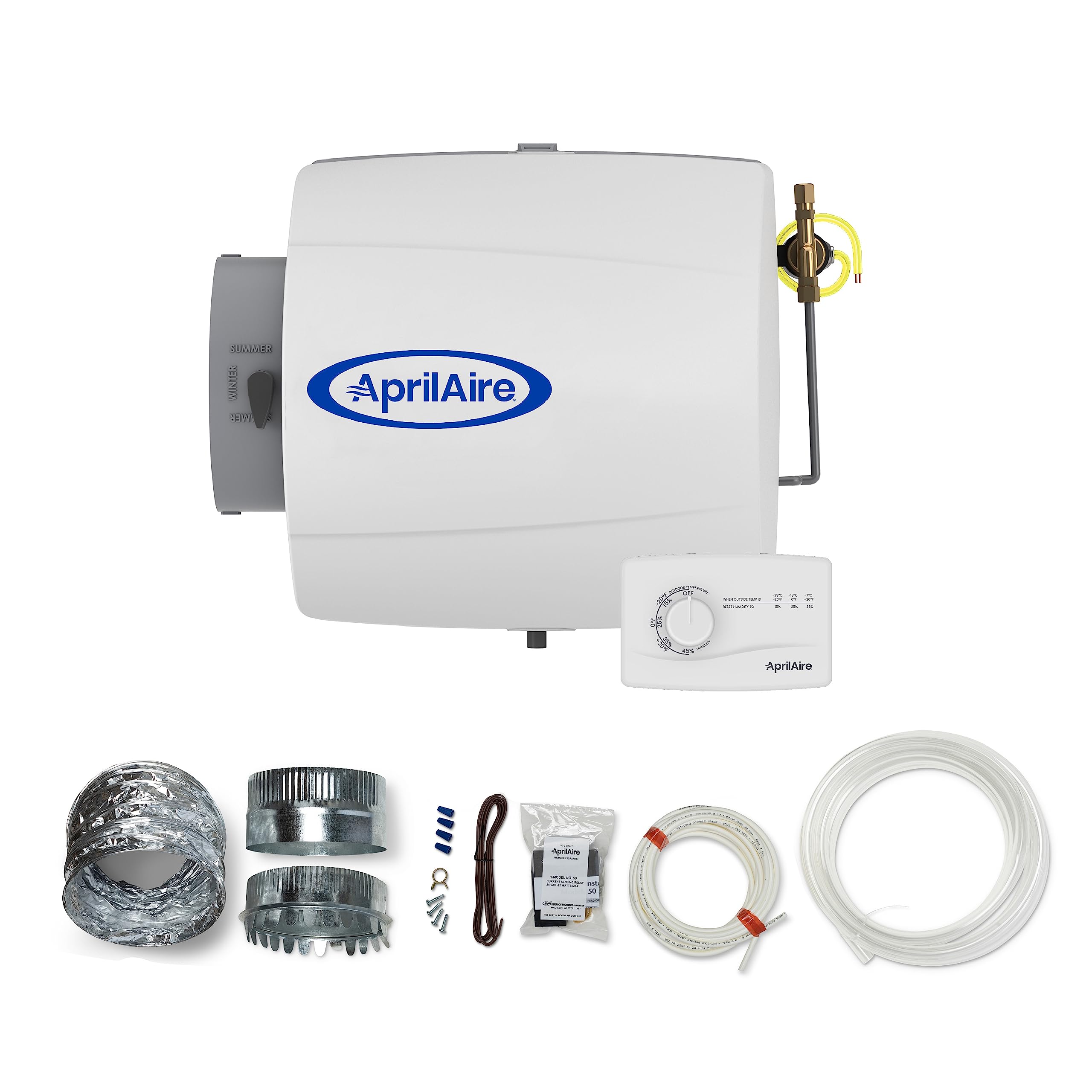 AprilAire 500M 12-gal. Whole-House Small Bypass Evaporative Humidifier ...