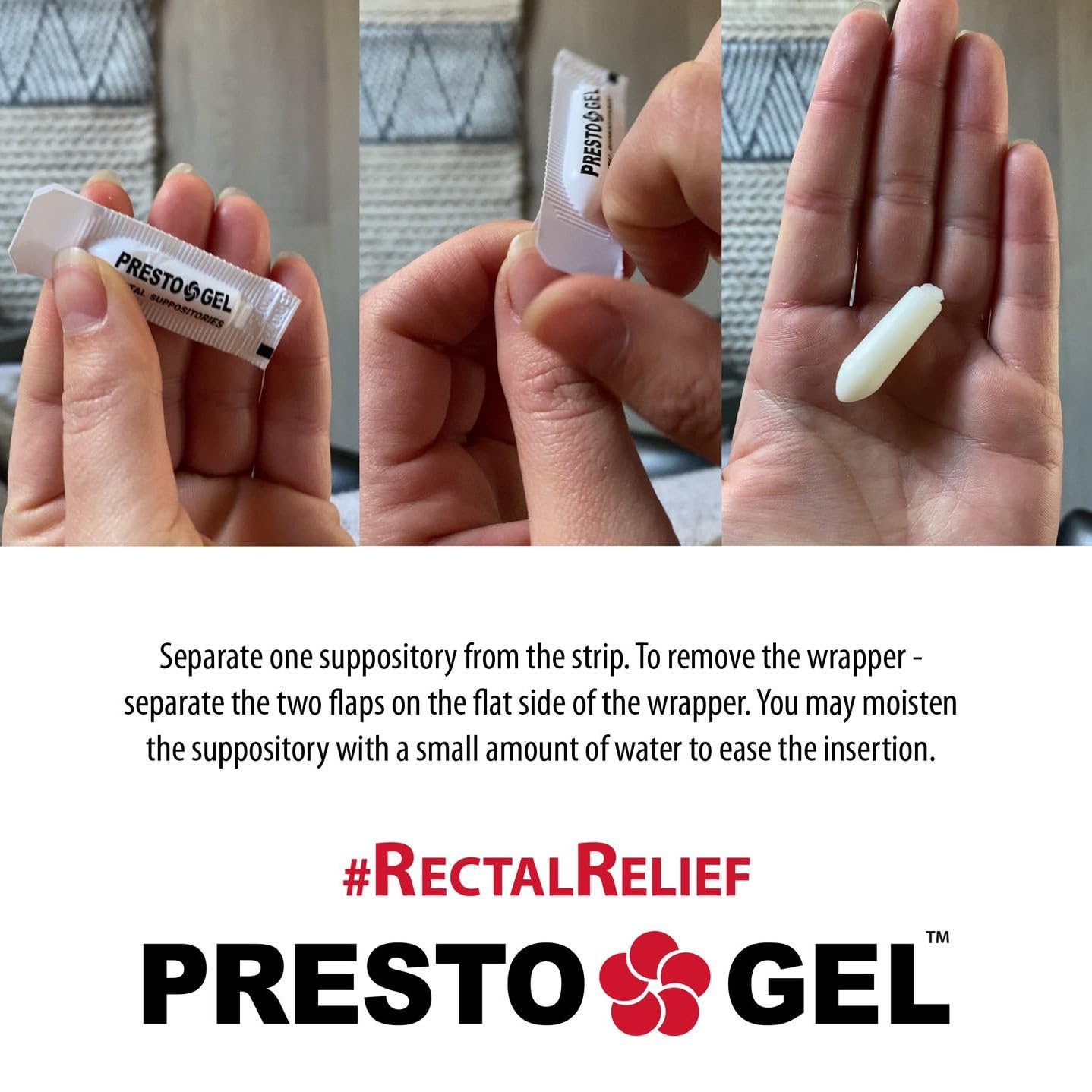 Mua Presto Gel - Natural Hemorrhoid Rectal Suppositories - Rapid ...