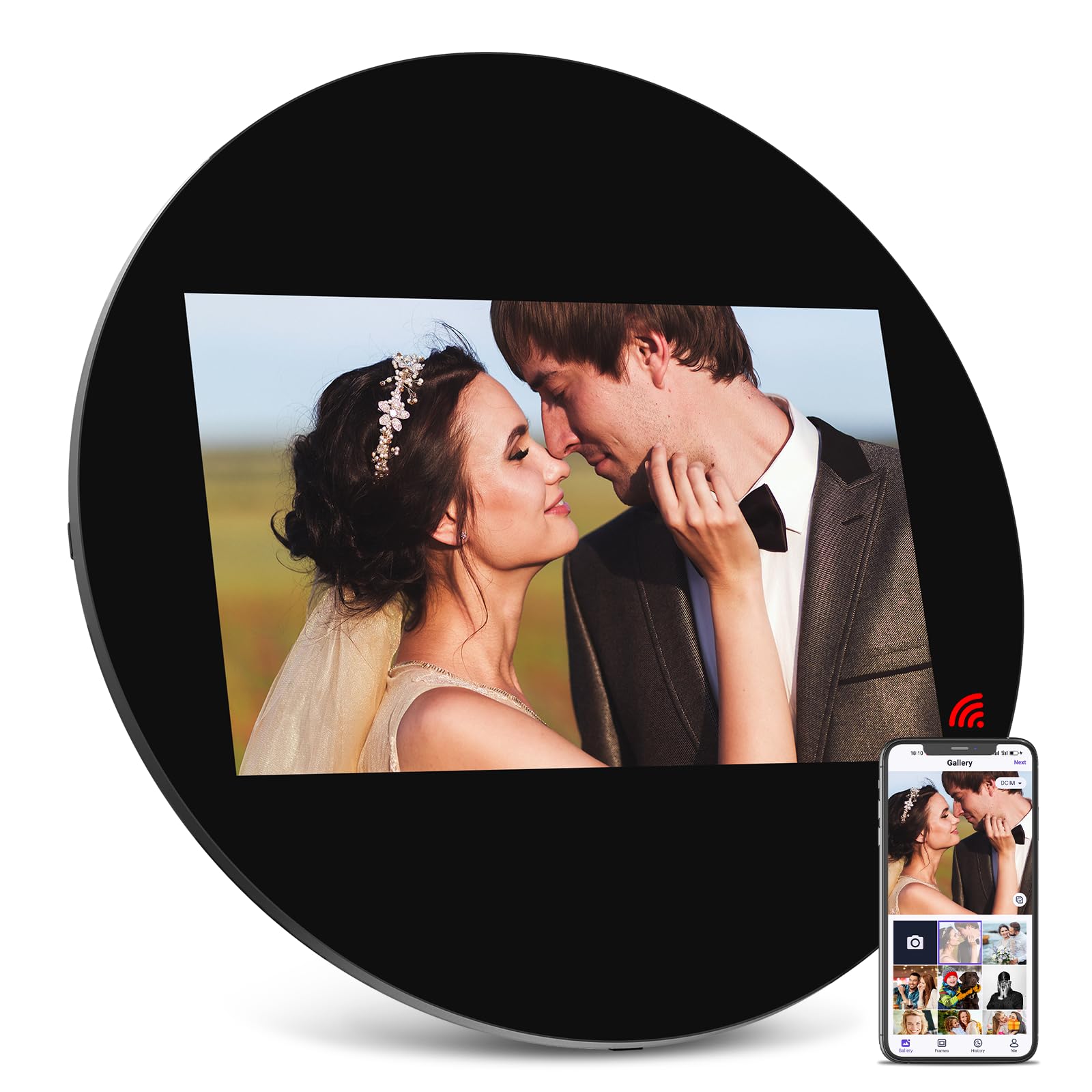 SAMMIX Digital Picture Frame, 10.1 Inch WiFi Digital Photo Frame, IPS ...