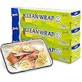 Amazon.com: CLEANWRAP Plastic Wrap For Food (11.81in x 393.7ft - 3 Pack ...