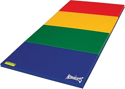Norbert's Athletic Products Gymnastics Panel Mat, Rainbow, 4 x 8-Feet ...