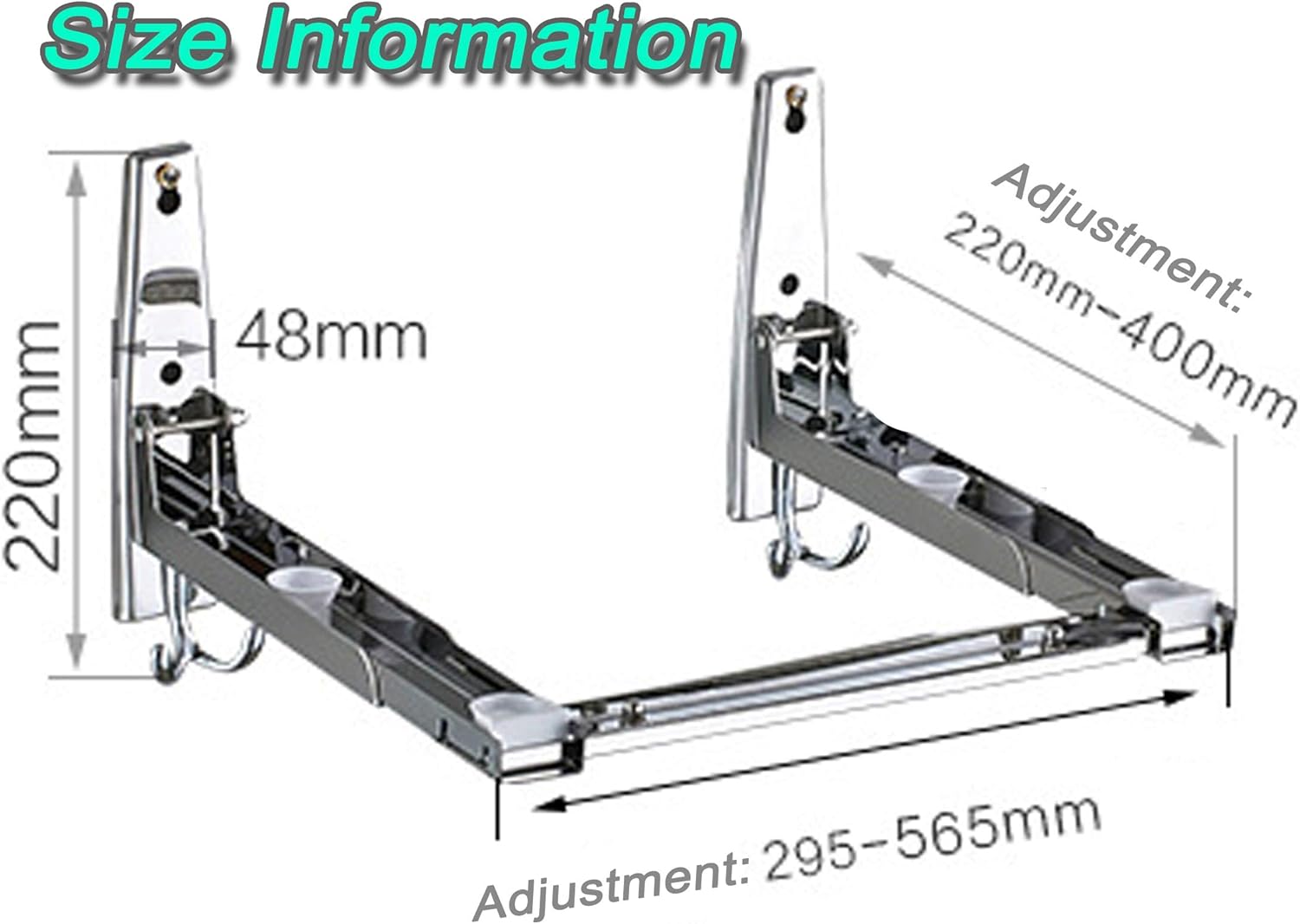 304 Slide Groove Stainless Steel Microwave Mount Bracket,Stent Load ...