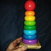 Melissa & Doug Rainbow Stacker Classic Toy (Developmental Toys ...