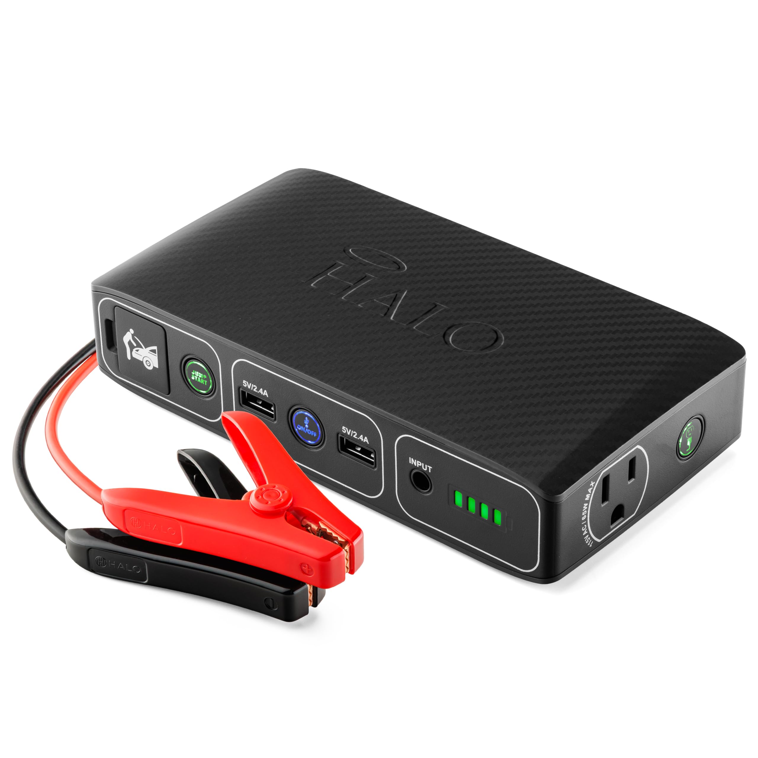 HALO Bolt 58830 ACDC Portable Car Battery Jump Starter | 58.8Wh USB ...
