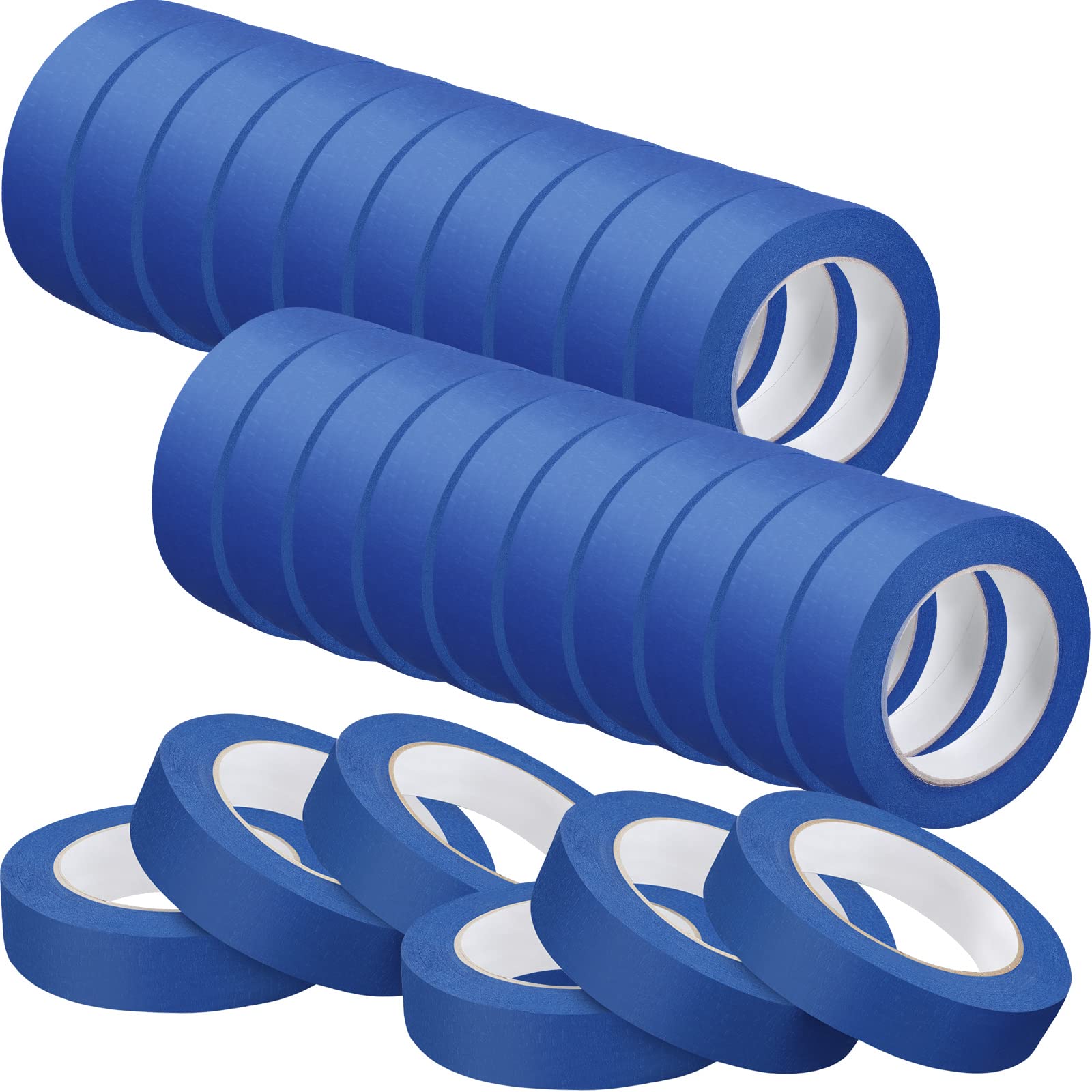 Fainne 36 Rolls Blue Painters Tape Bulk Multi Pack Safe Paint Paper ...