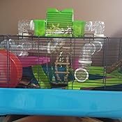 Savic Hamster Heaven Navy Blue Hamster Cage, 80 x 50 x 50 cm: Amazon.co ...
