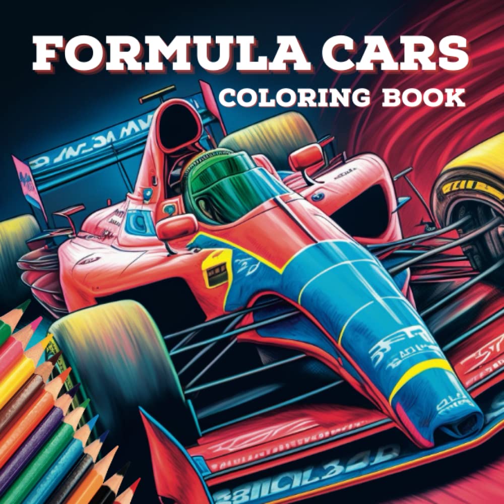 Mua Formula Racing Cars Coloring Book: 50 Full Page Illustrations ...