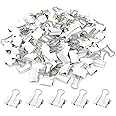 Amazon.com : 100 Pcs Micro Binder Clip, Mini Binder Clips (White ...