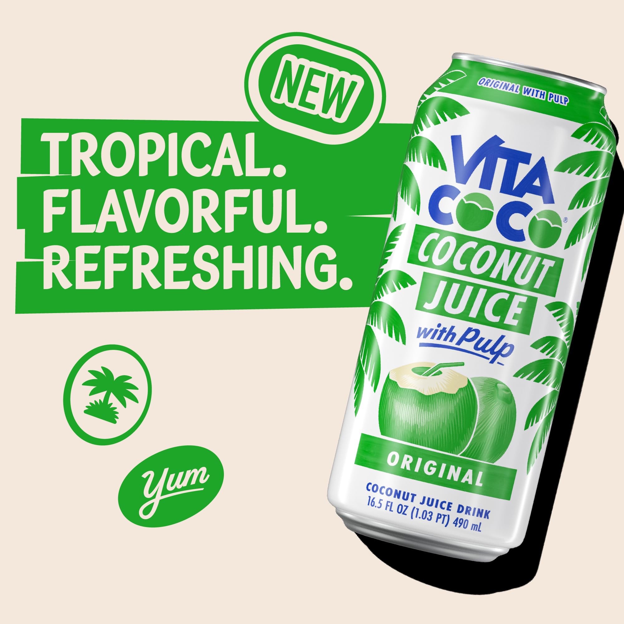 Mua Vita Coco Coconut Juice, Original with Pulp | Big, Bold Coconut ...