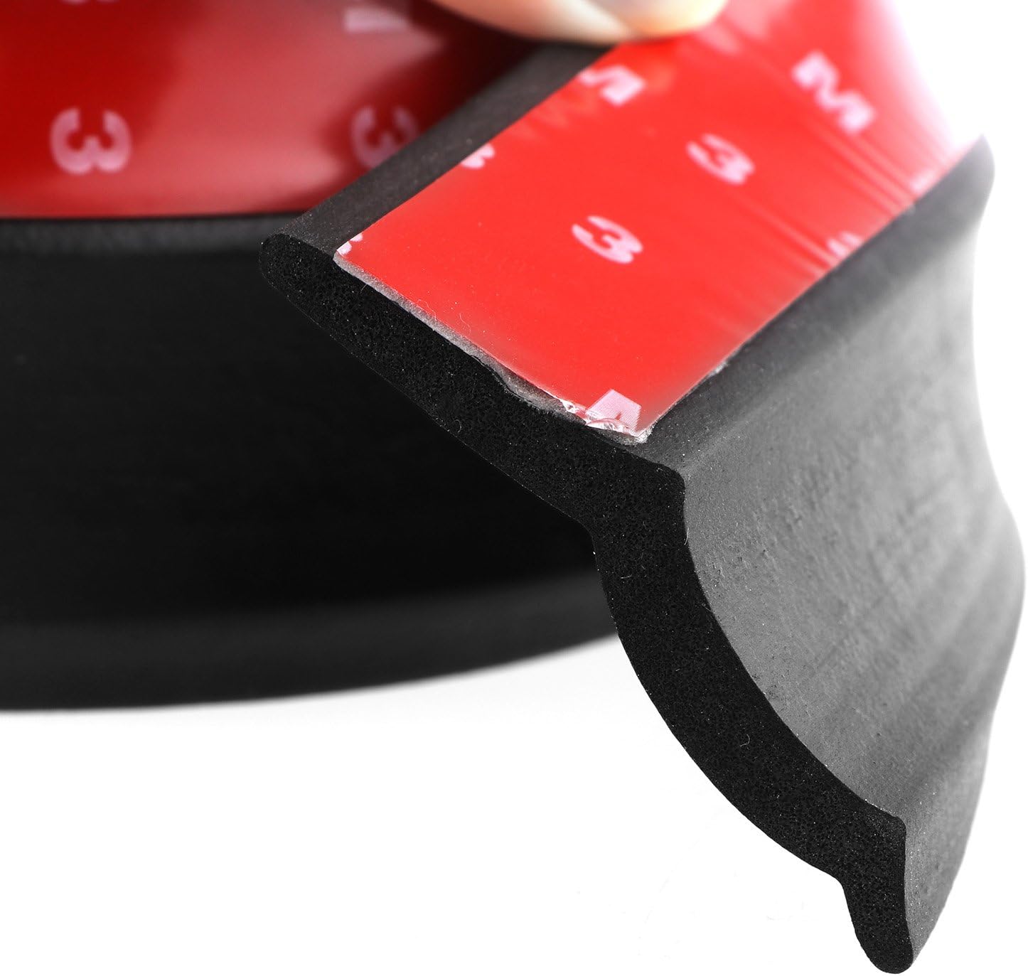 Konesky Car Front Bumper Protector, 2.5m 98 Inch Rubber Protector Lip ...