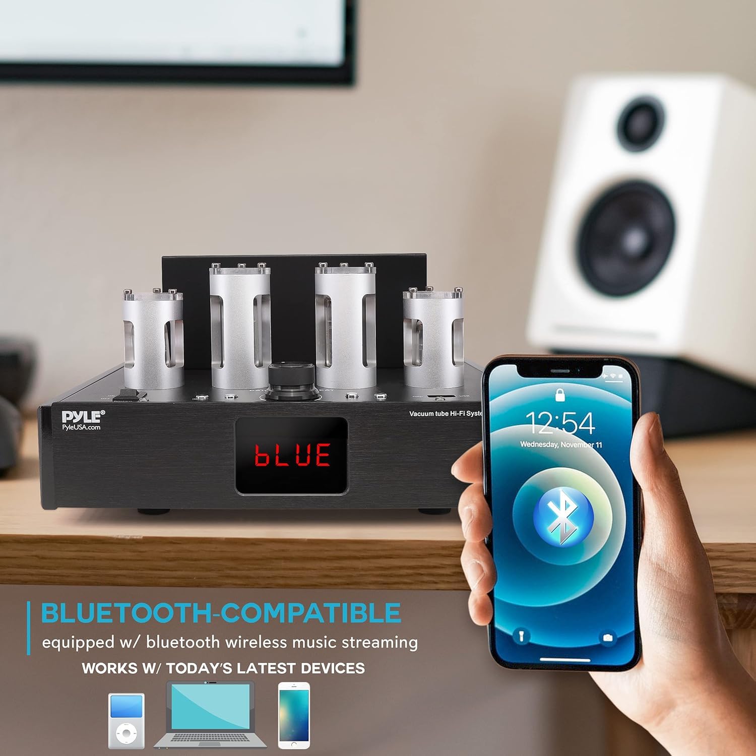 Mua Pyle Bluetooth Tube Amplifier Receiver - 500W Home Theater Audio ...
