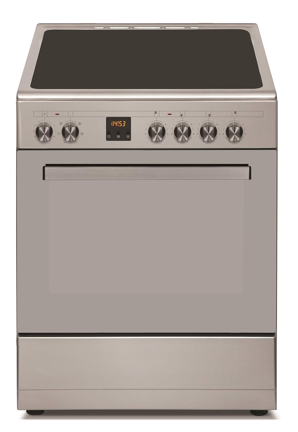 Daewoo Ceramic Cooker With Electric Oven 60/60cm, Silver -DCR-665PT ...