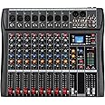 Amazon.com: Depusheng DX8 Professional Mixer Sound Board Console 8 Channel Desk System Interface ...