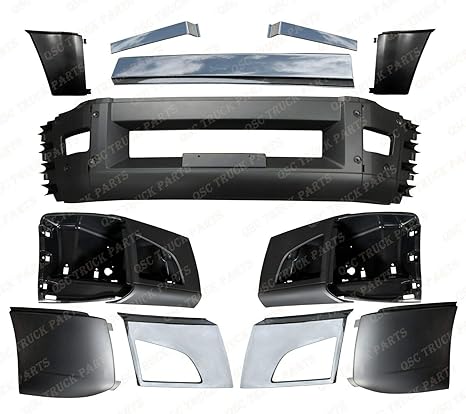 Amazon.com: QSC Complete Replacement Bumper Set w/Fog Light Holes for ...