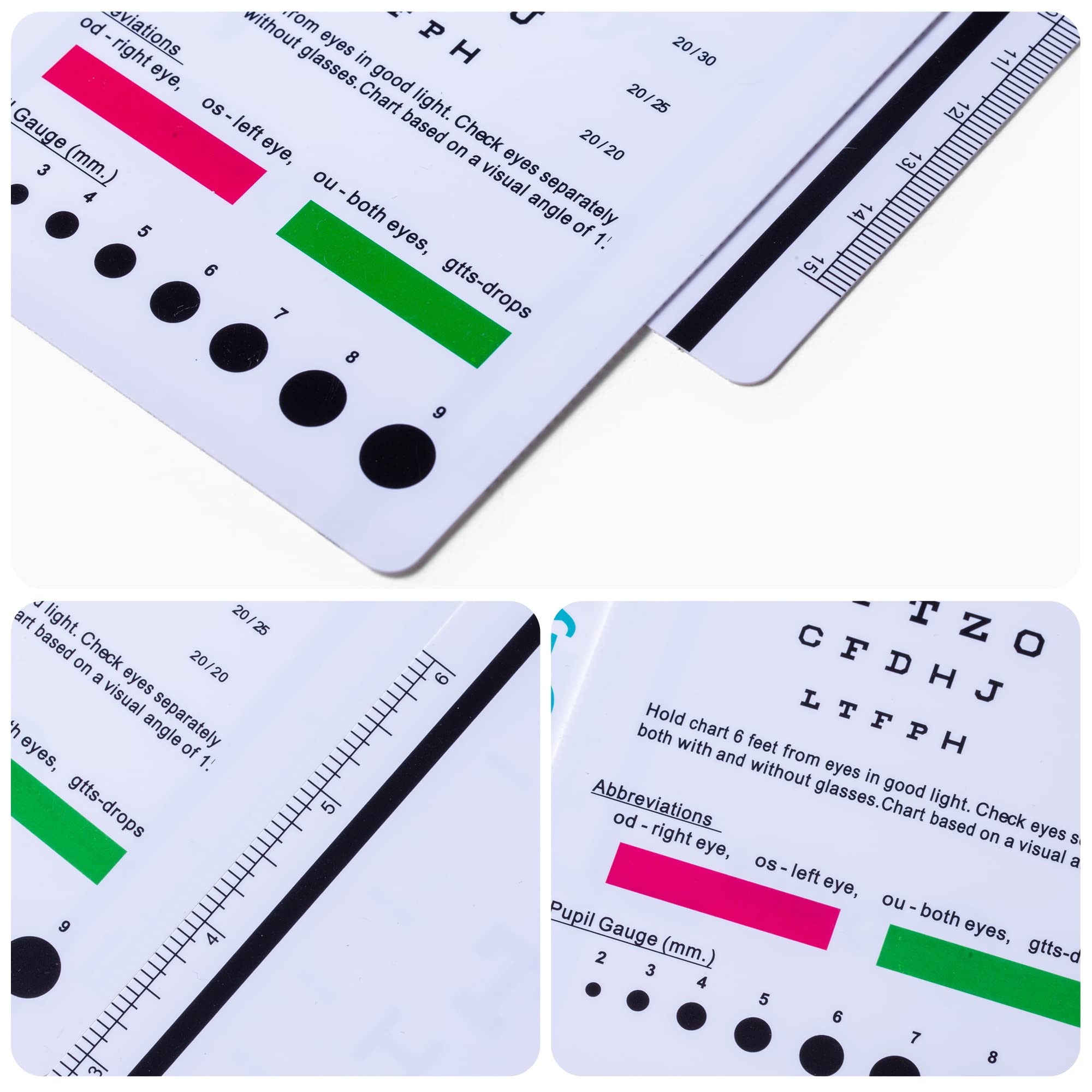 Ezyaid Eye Exam Kit For Visual Acuity, Snellen Eye Chart With Eye ...
