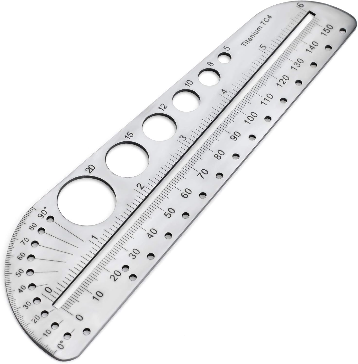 Amazon.com : Titanium Office Rulers with Centimeters and Inches ...