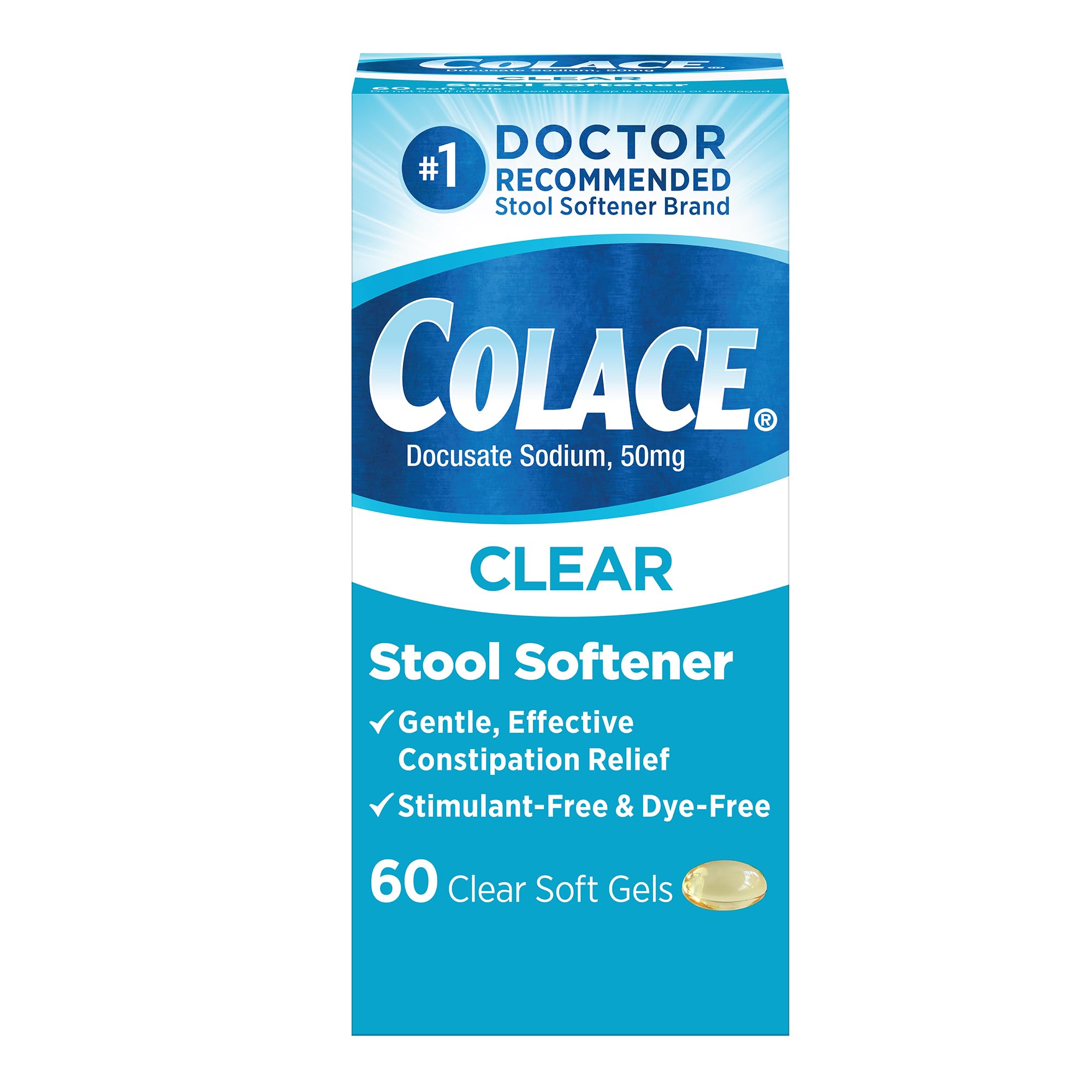 Mua Colace Clear Stool Softener for Gentle Effective Constipation ...