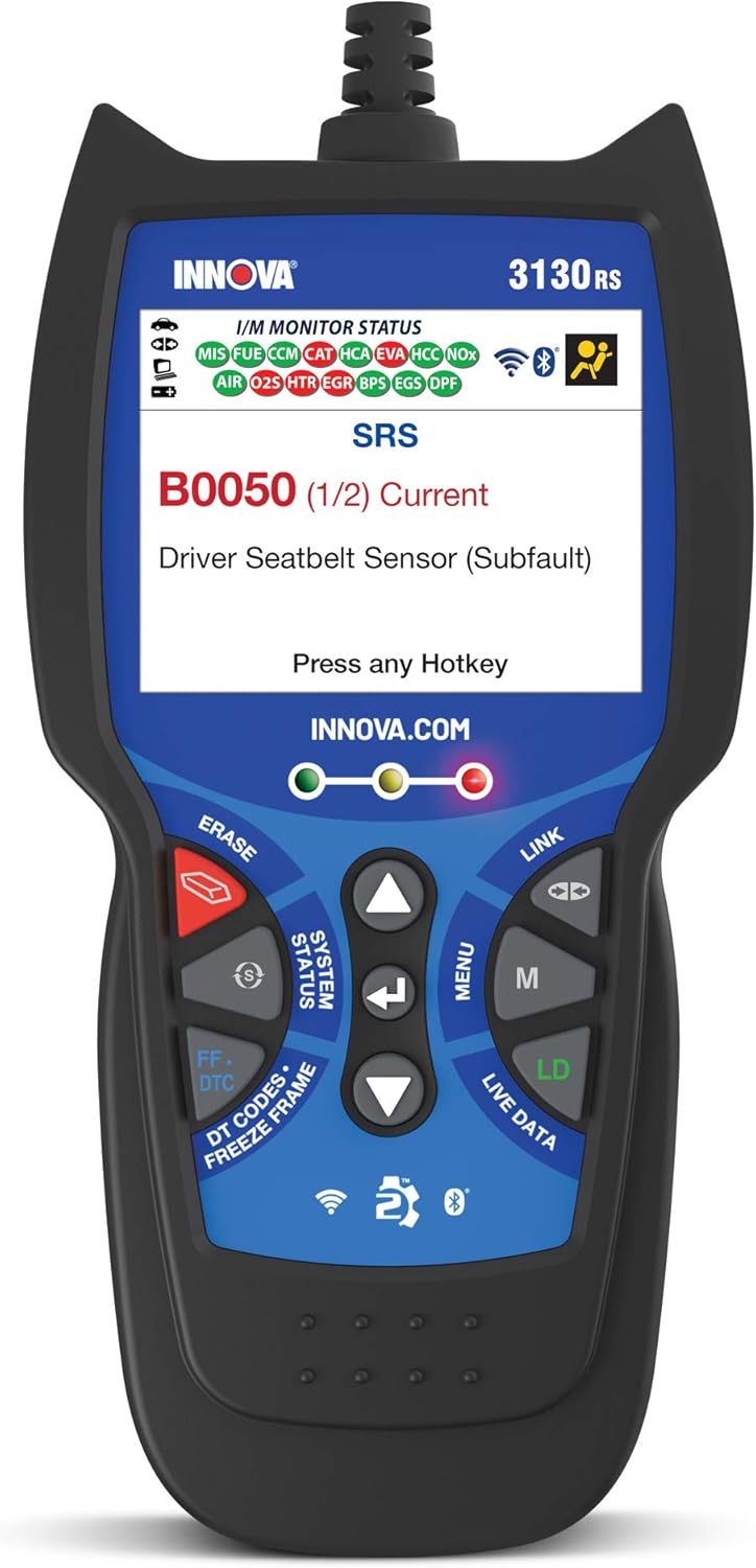 Innova 3130RS OBD2 Scanner / Car Code Reader with ABS, SRS, Live Data ...