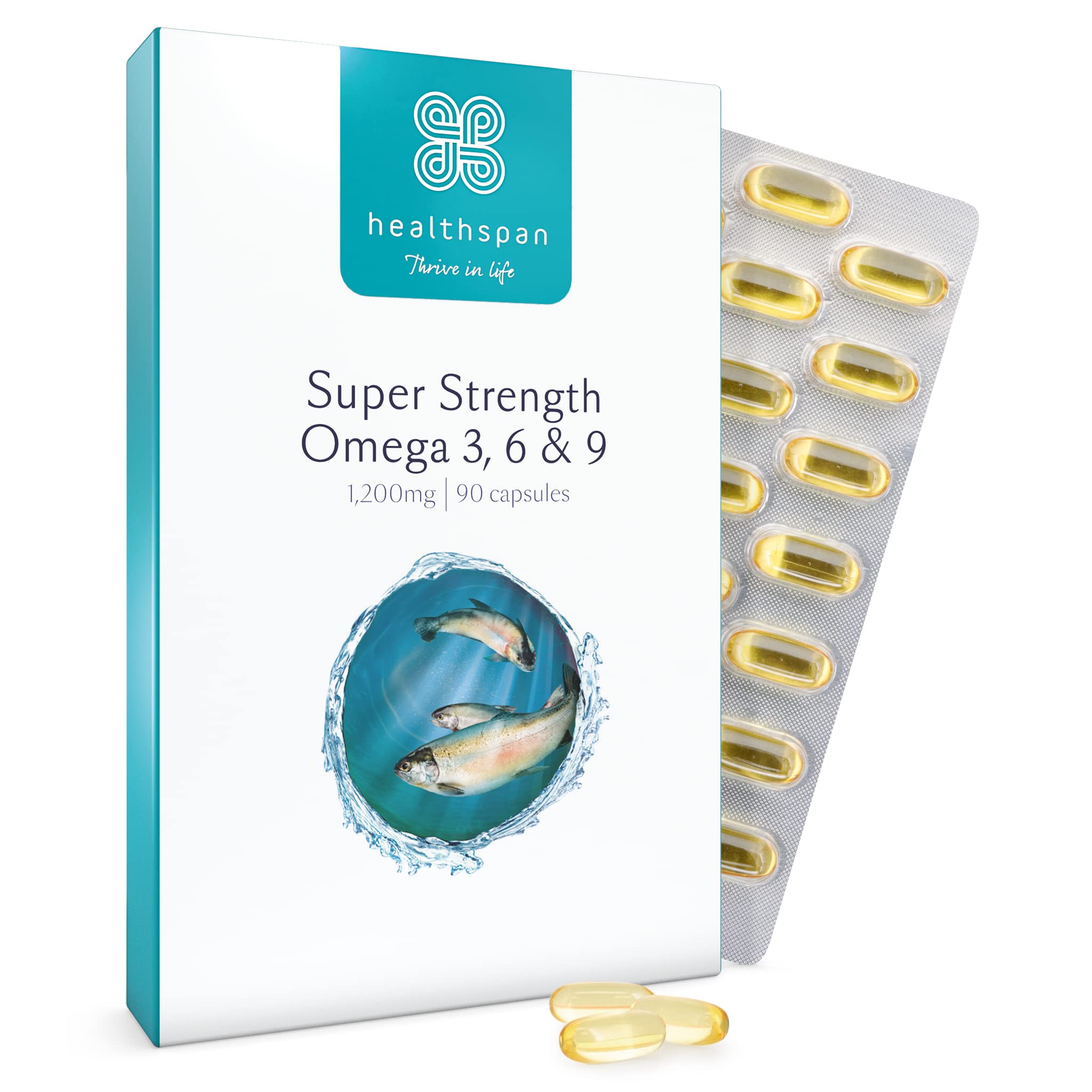 Mua Healthspan Omega 3, 6 and 9 | High Strength | 1,000 mg | Supports ...