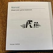 Rii RK908 7 color Mechanical Gaming keyboard 88 Keys LED backlit Wired ...