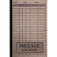 Amazon.com: Mileage Log Book: 120 Pages Simple Mileage Journal perfect ...