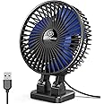 Amazon.com: JZCreater USB Desk Fan, 5INCH Mini Fan, 3 Speeds Adjustable ...