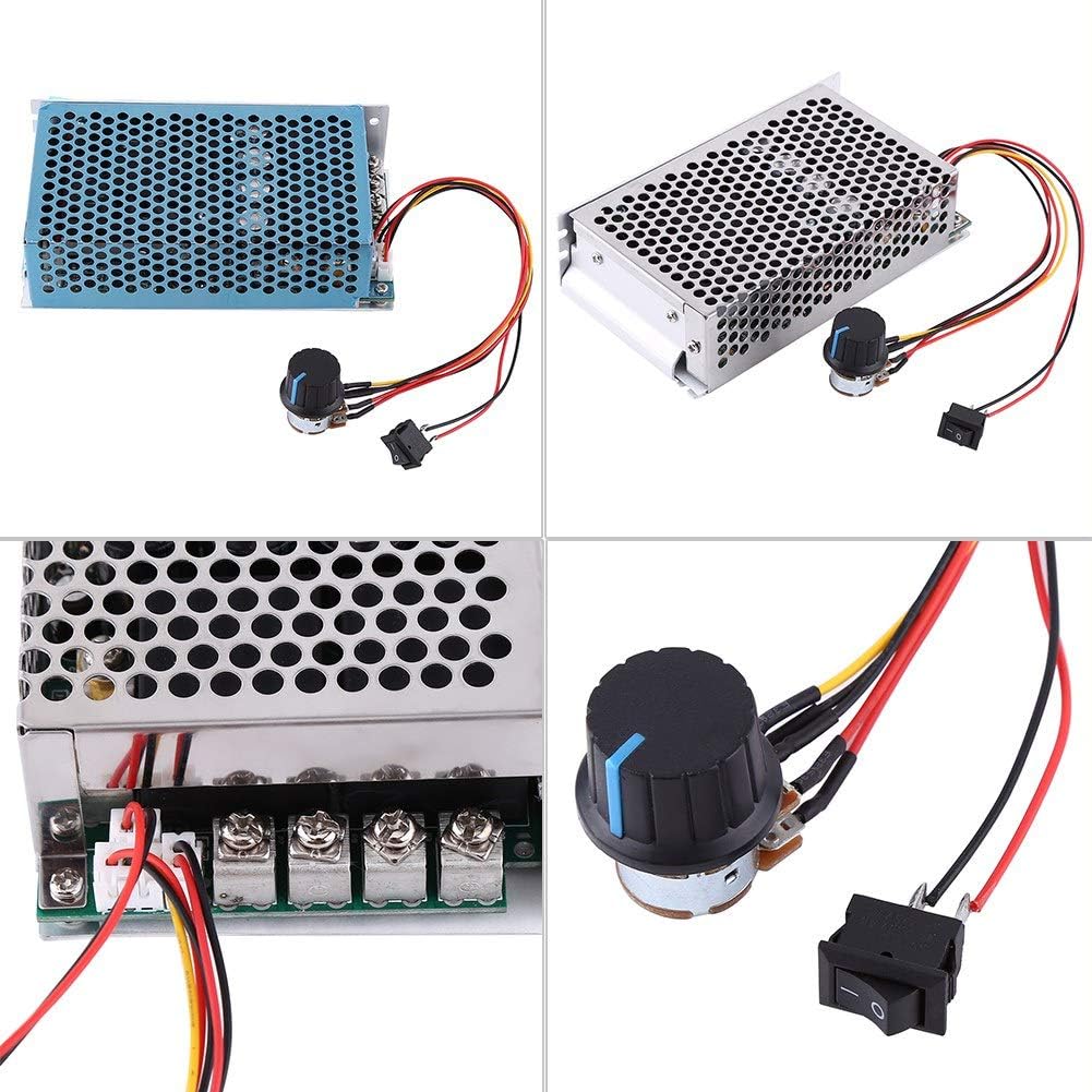 Motor Speed Controller, 10-50V 100A 5000W DC PWM Control Switch Governor, High Power Motor Speed ...