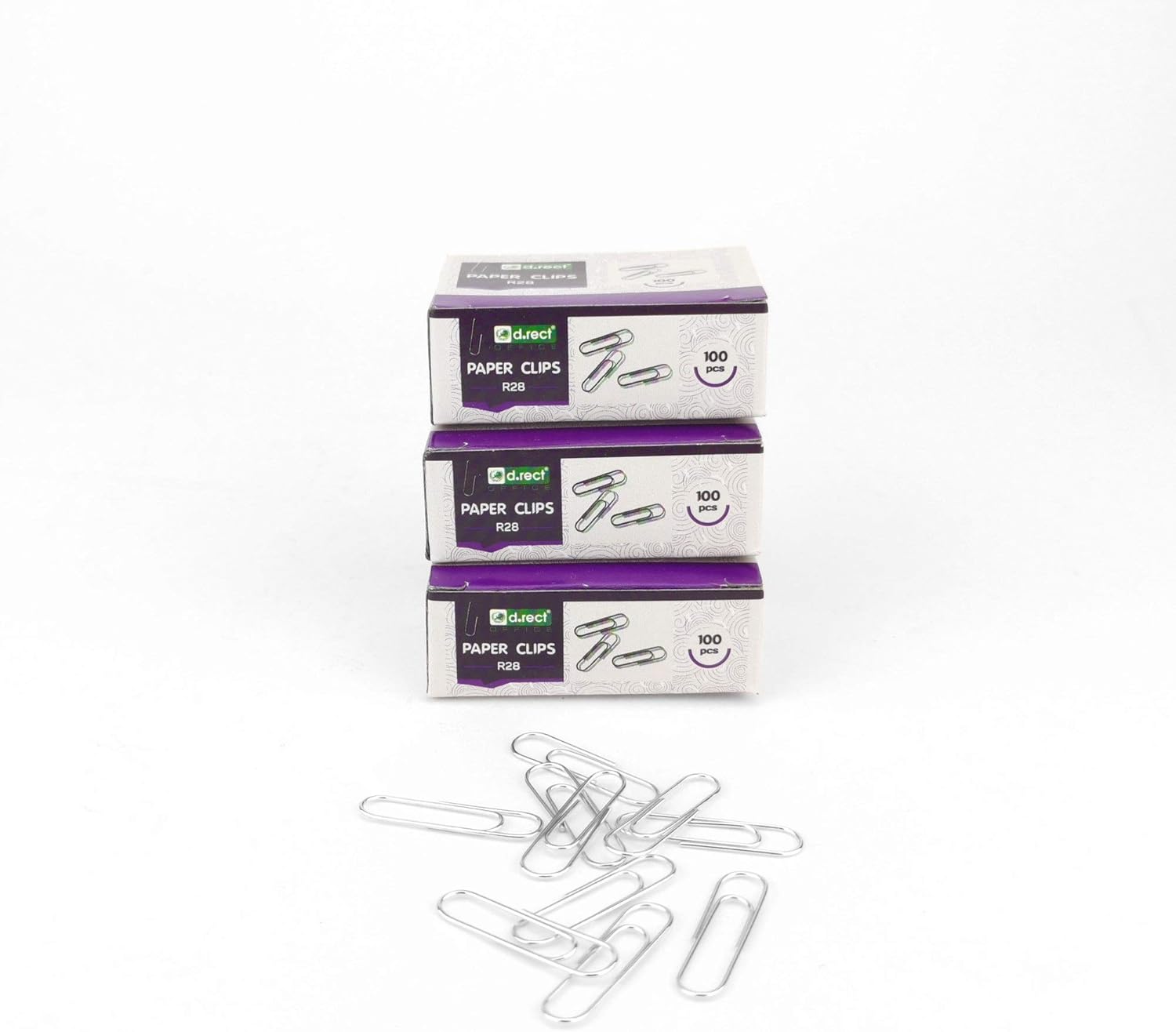 D Pack of 1000 Office Paper Clips Made of Metal 28 mm | Letter Clips ...