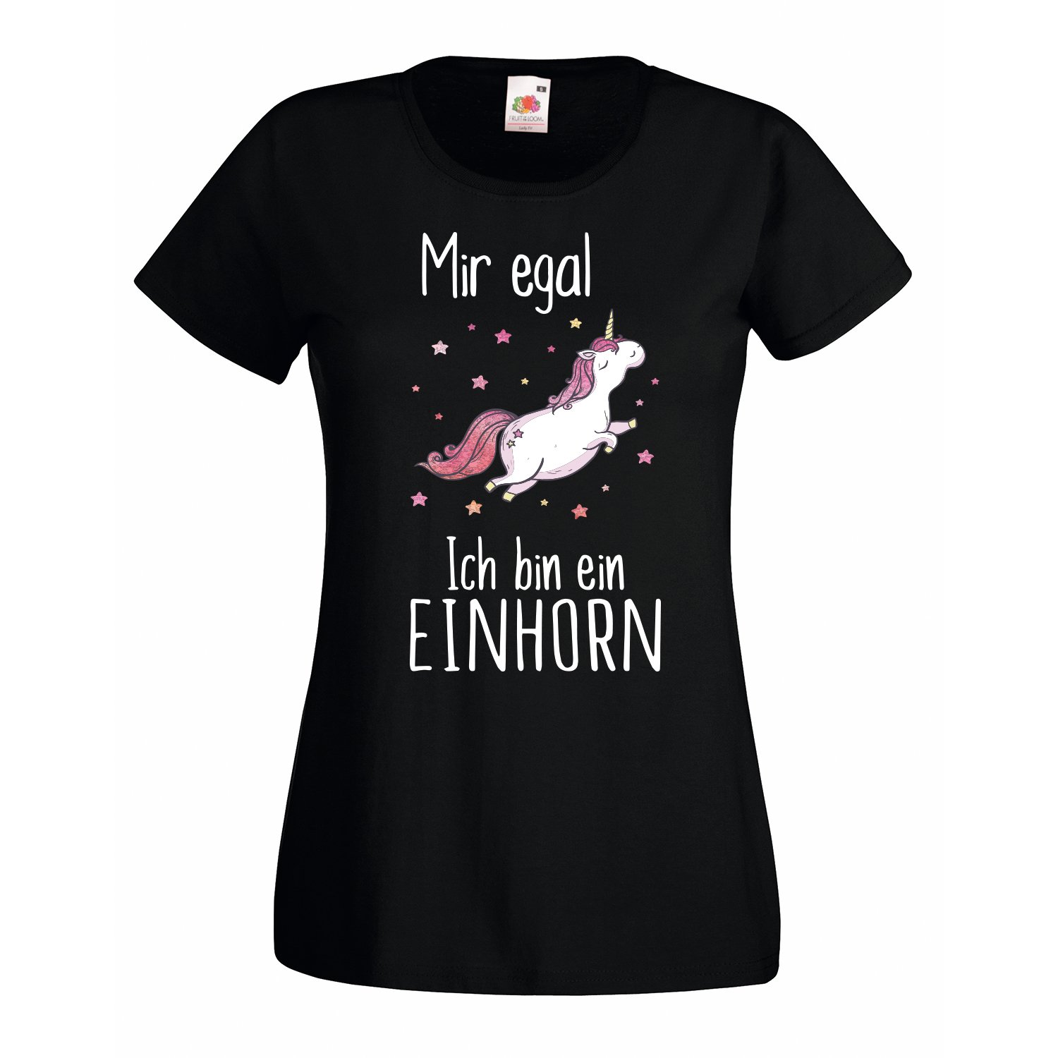 Einhorn-Laden - Einhorn Damen T-Shirt: Mir egal, ich bin EIN Unicorn