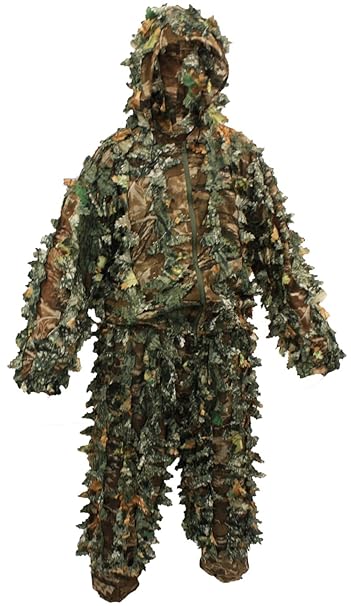 Nitehawk Kids/Childrens 3D Leaf Suit Camo/Camouflage with Mask: Amazon ...