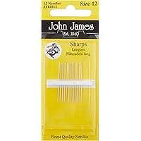 Amazon.com: John James Needle Sharps Size 12 pc : Health & Household