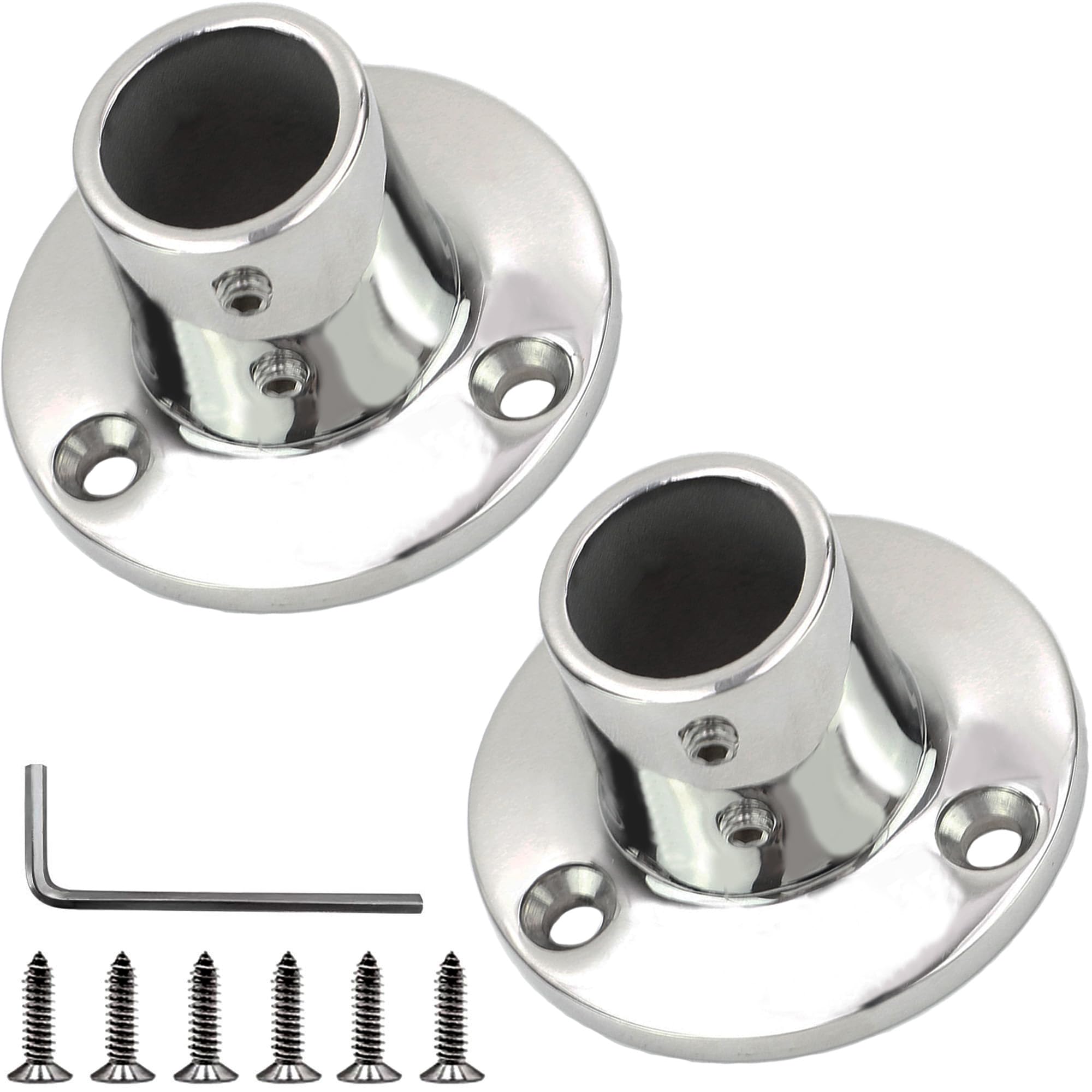 YANYUCB Boat Hand Rail Fittings,316 Stainless Steel Round 90 Degree ...